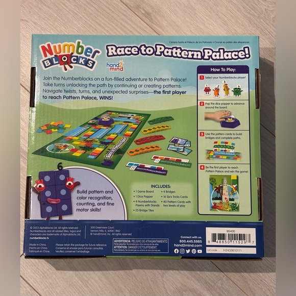 Number Blocks | Toys | Number Blocks Race To Pattern Palace Board Game ...